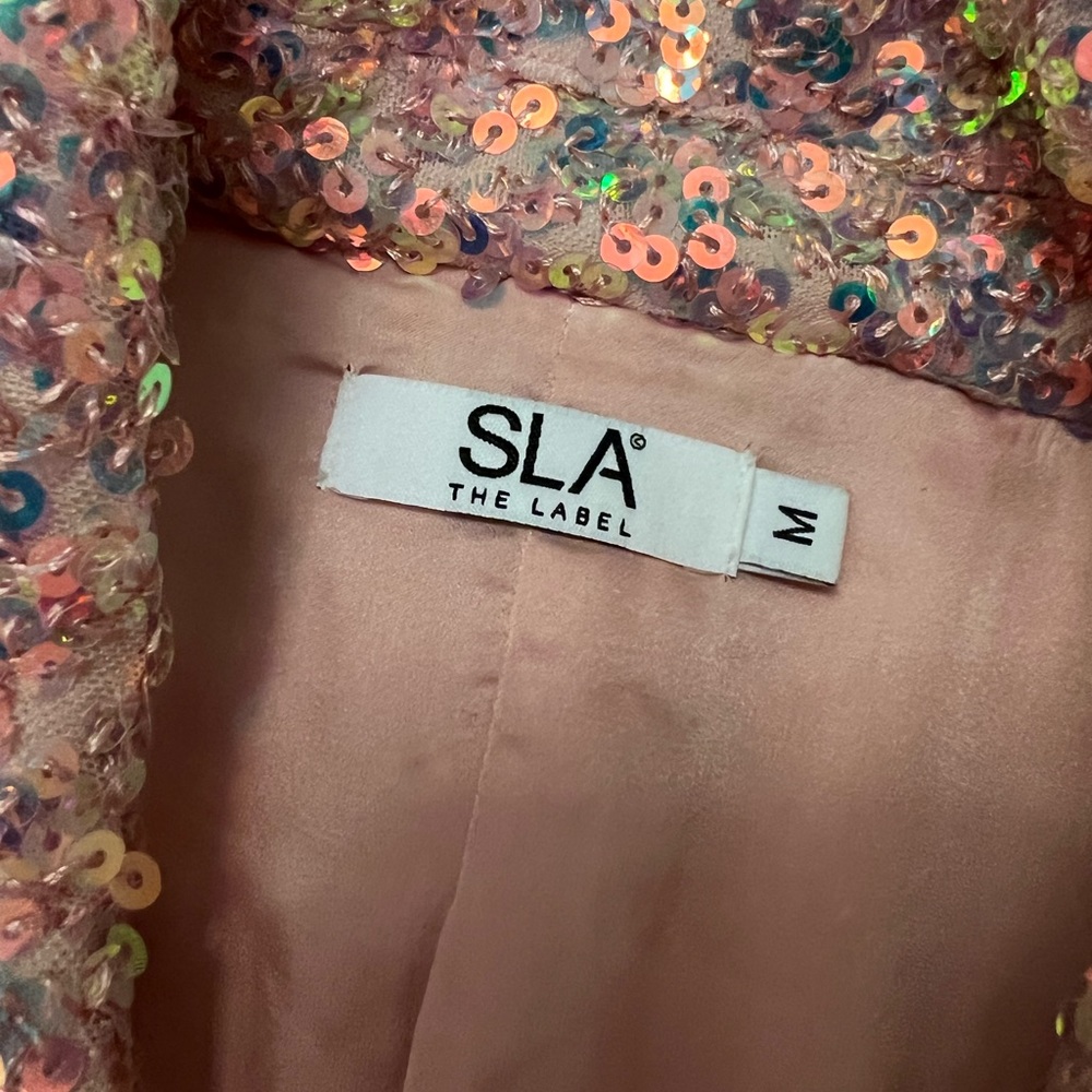 Sla The Label Sarah Sequin Blazer Dress. - Gem